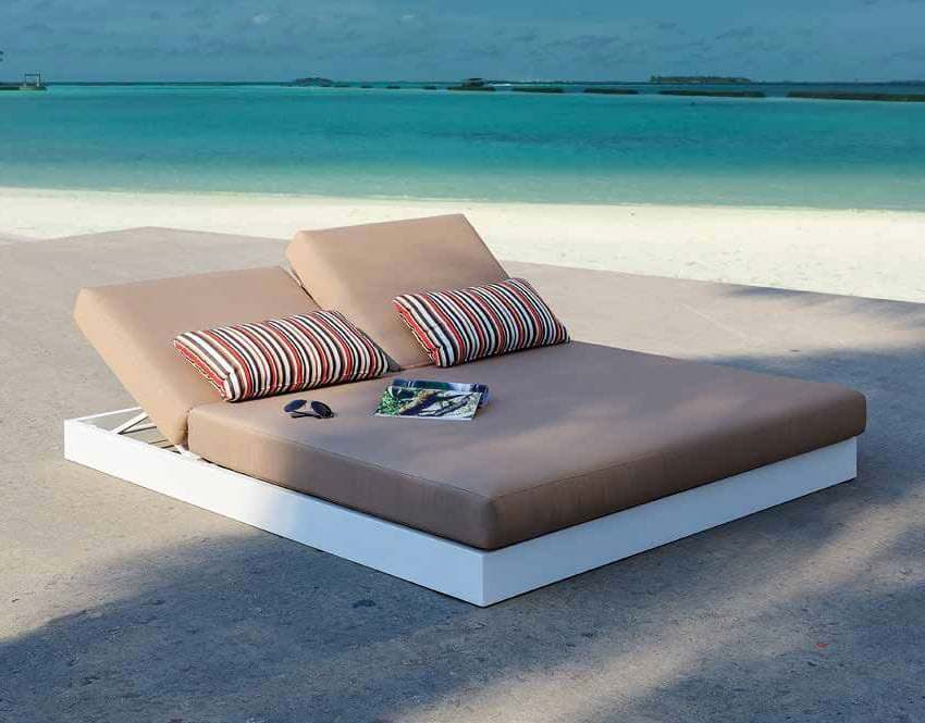 CONTRACT SAMUI 2 SEATER OCEAN BED W/ ALUMINUM PLATFORM BASE | Clima Home