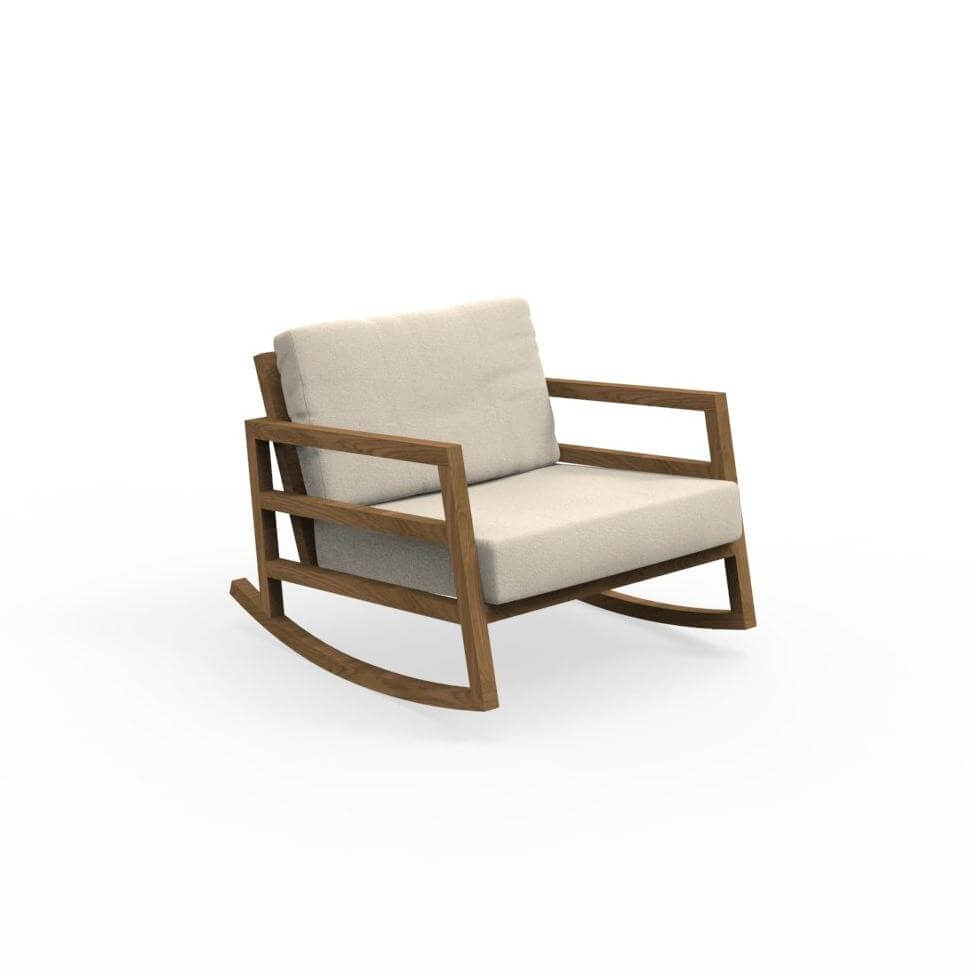 Talenti Alabama Iroko Rocking Chair | Clima Home